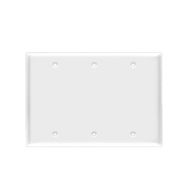 Blank Cover Three-Gang Wall Plate