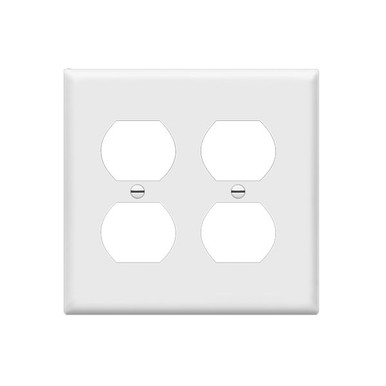 Duplex Receptacle Two-Gang Wall Plate