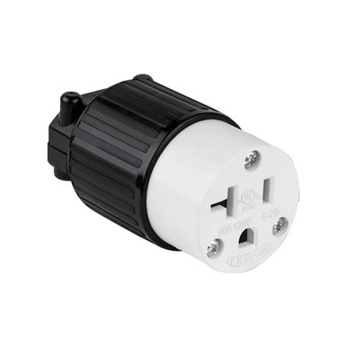 Straight Blade Cord Connector, 20A, 5-20C