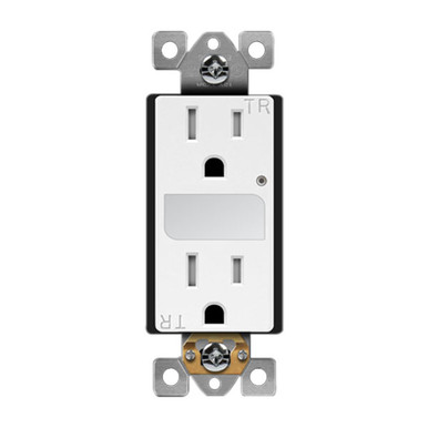 Residential Grade Duplex Receptacle with Guide Light