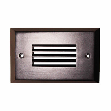 Step Light Horizontal Louver Face Plate, Oil Rubbed Bronze Finish ...