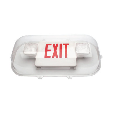Combo Exit Light Polycarbonate Shield Guard, Vandal Resistant ...