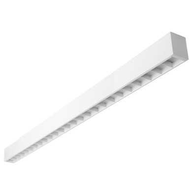 6Ft. 60W Superior Architectural Seamless Linear Light with White Louver ...