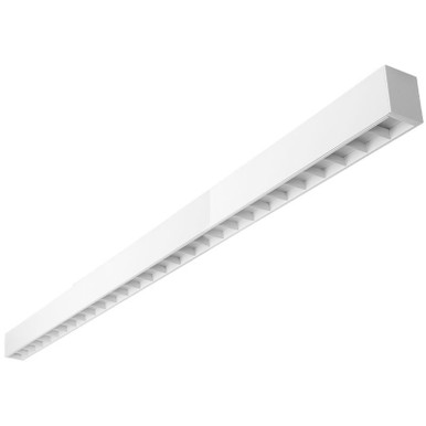 8Ft. 80W Superior Architectural Seamless Linear Light with White Louver ...