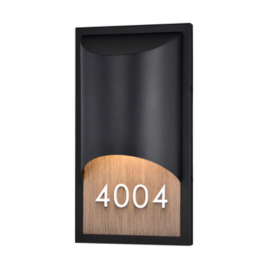 8-Inch 10 Watt LED Outdoor Address Light With Braille, Acrylic Shade ...