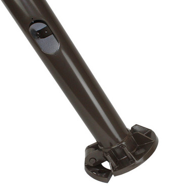 10Ft. 4" Diameter Round Hinged Base Aluminum Light Pole - RelightDepot