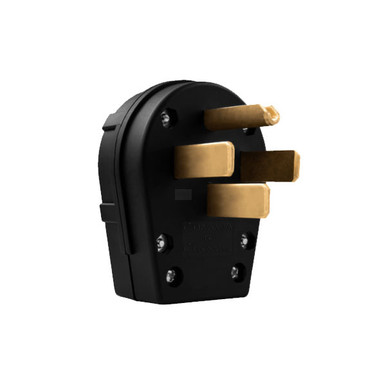 Straight Blade Angle Plug, NEMA 14-30P/14-50P, 30/50A, 125/250VAC, #10 ...
