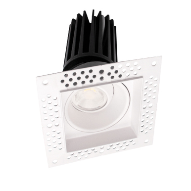2" Trimless Square Gimbal Recessed LED, 11W, 5CCT, 38° Beam Angle