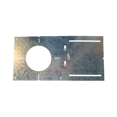 Rough-In Plate, 3 3/4" Hole Diameter, Galvanized Steel
