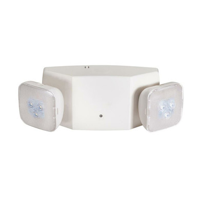 Dual Head LED Emergency Light, White- Remote Capable