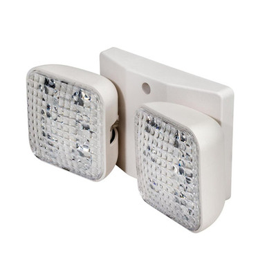 Dual Remote Head LED Emergency Light, White