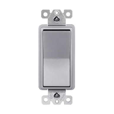 4-Way Decorator Switch, Residential Grade, Side Wire, Thermoplastic, 15 ...