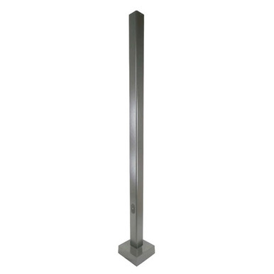 25Ft. Square Steel Light Pole, 5" Wide, 11 Gauge