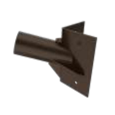 Angled Wall Mount Arm, 2-3/8In Dia., Bronze