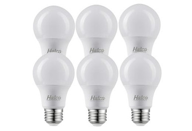 LED A19 Bulb 9W, 3000K, 60W-Equiv, 800L, E26 Base, Non-Dimmable, 6-Pack ...