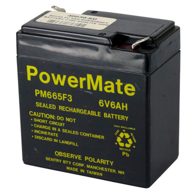 6-Amp Hour Emergency Backup Battery, 6-volt