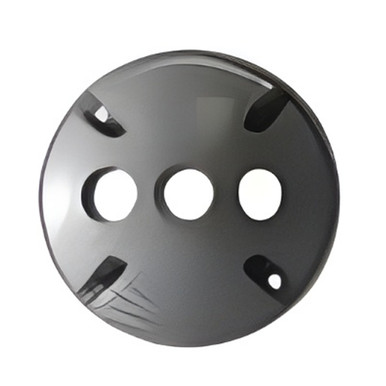 Weatherproof Round Cover, 3 Outlet Holes, Black