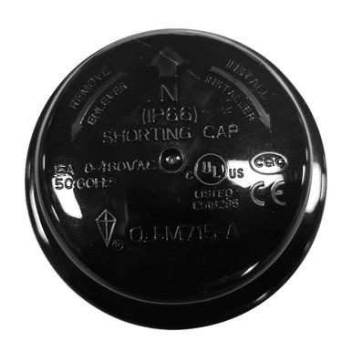 Shorting Cap, IP66, 480Vac, Black