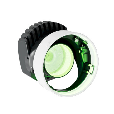 4" DMX RGB + Tunable CCT Downlight, Round Trim LED Kit, White