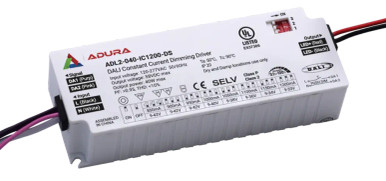 Constant Current Isolated LED Driver, 40W, 850-1200mA, 9-42V, DALI Dimming