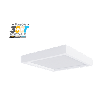 Square Surface Mount Downlight, 5”, CCT Selector, 10W