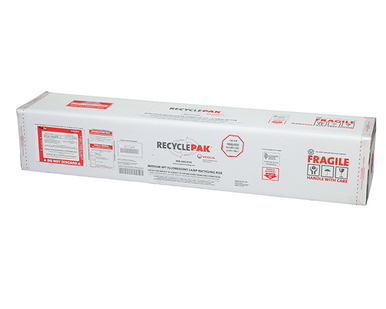 Large 4ft Shielded Fluorescent Lamp Recycling Box, 10/Case