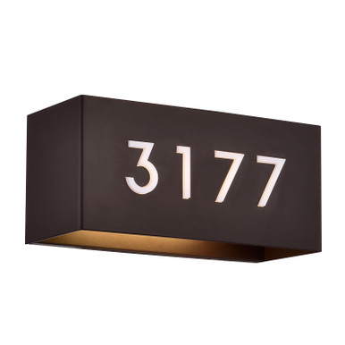 LED Hotel Room Number Lighting Sconce, Laser Engraved Metal with ...