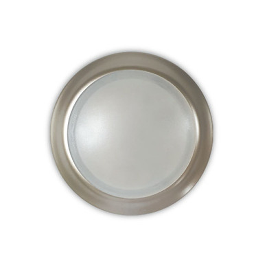 LED Surface Mount Disk Light, Brushed Nickel Finish, 6”