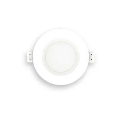 Recessed Mini Panel, Round Baffled Trim with 5 Selectable CCT