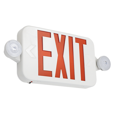 Exit/Emergency LED Combo Sign, Dual Face, 2W, 120-277V