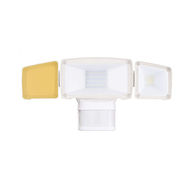 20 Watt Triple Flat Face Head LED Motion Security Light
