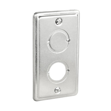 Garvin Industries H&Y Box Cover, 2-Gang, (2) 1/2 in. & 3/4 in. Knockouts