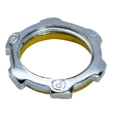 Garvin Industries 720A, 5" Sealing Locknut, Zinc Plated Steel, PVC Gasket