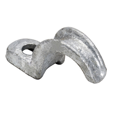 Garvin Industries 1" 1-Hole Rigid Strap, Malleable Iron, Hot Dip Galvanized