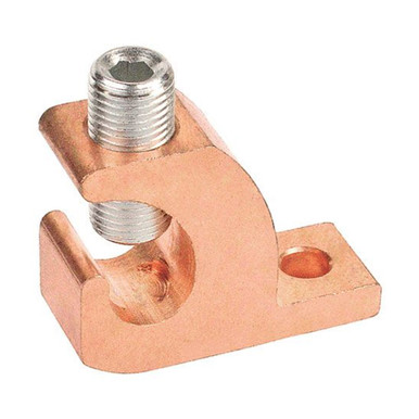 Garvin Industries Lay-In Lug, Copper, 1/0-8, Single Hole Assembly