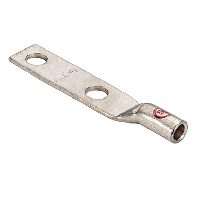 Garvin Industries 2/0 AWG 1/2" 2-Hole Short Barrel Lug, Black, Tin ...