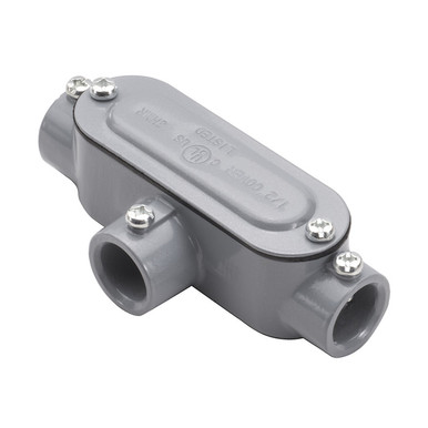 Garvin Industries 2" EMT Set Screw T Conduit Body with Cover and Gasket ...