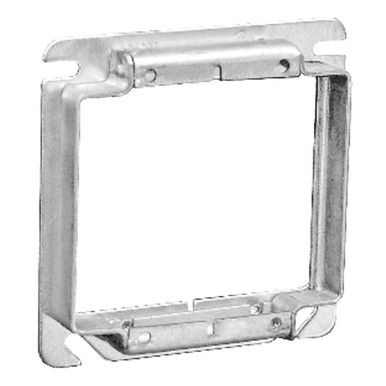 Garvin Industries 4" Square Two Gang Device Tile Ring, 1" Raised