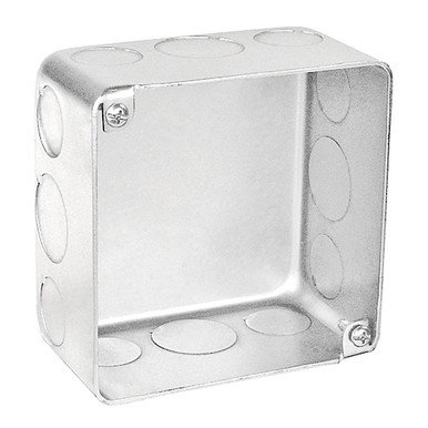 Garvin Industries 4" Square Bracketed Box, 2-1/8" Deep, Drawn, With ...