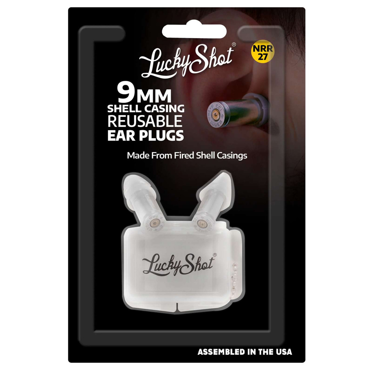 2 MONKEY 9MM BULLET EAR PLUGS