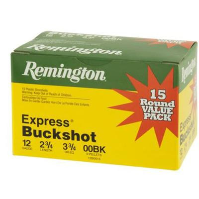 Remington 12 Ga 00 Buck Shot CF Shotgun 15 Rounds 26876