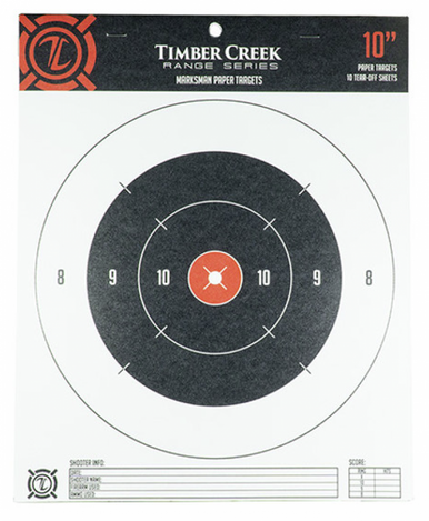 Timber Creek Range Series Marksman Paper Targets M10-PRT-10PK