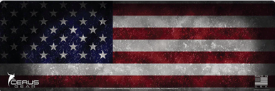 CERUS GEAR CLEANING MAT AMERICAN FLAG RIFLE - FULL COLOR 12x36