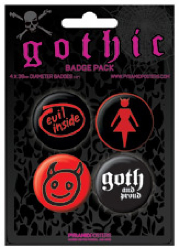 Iconic Gothic - badge pack - Uncle Festers