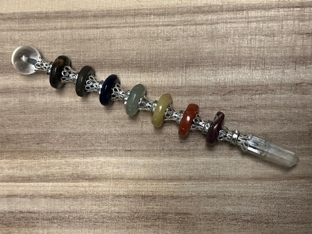 Chakra Disc Pyramid wand - Uncle Festers