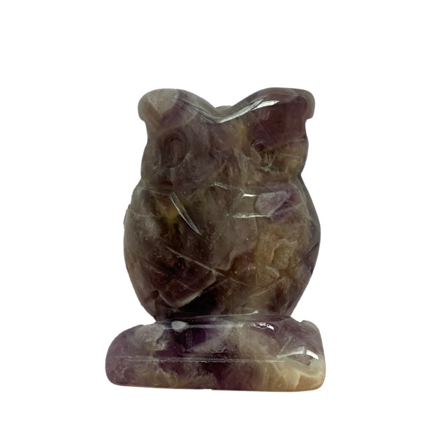 Crystal Carved Owls - Uncle Festers