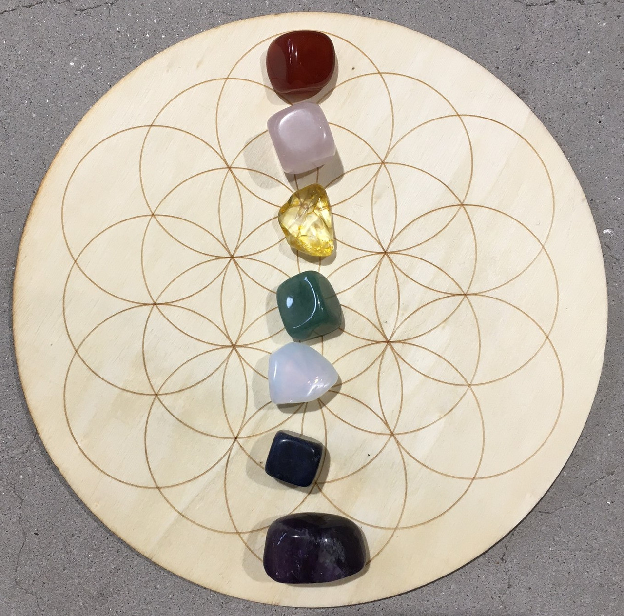 Mini Grid - Seed of Life with Stones - Uncle Festers