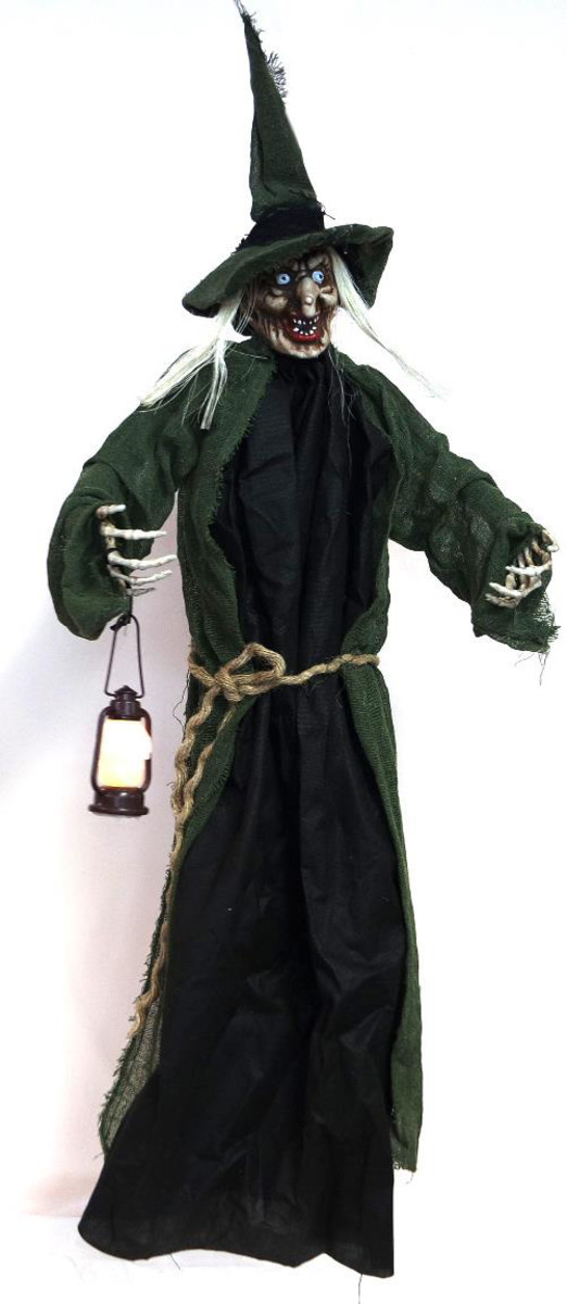 Hanging Prop - Scary Witch with light - Uncle Festers