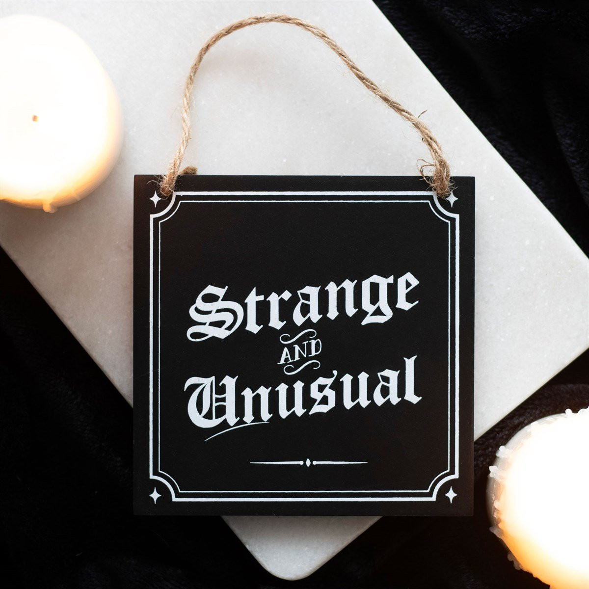 MDF Sign - Strange and Unusual - Uncle Festers