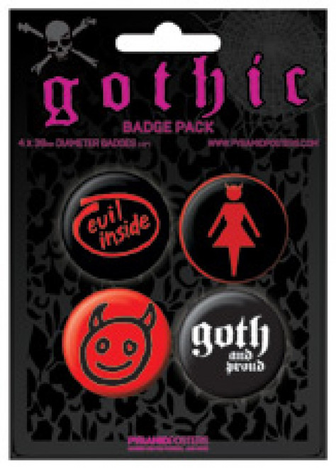 Iconic Gothic - badge pack - Uncle Festers
